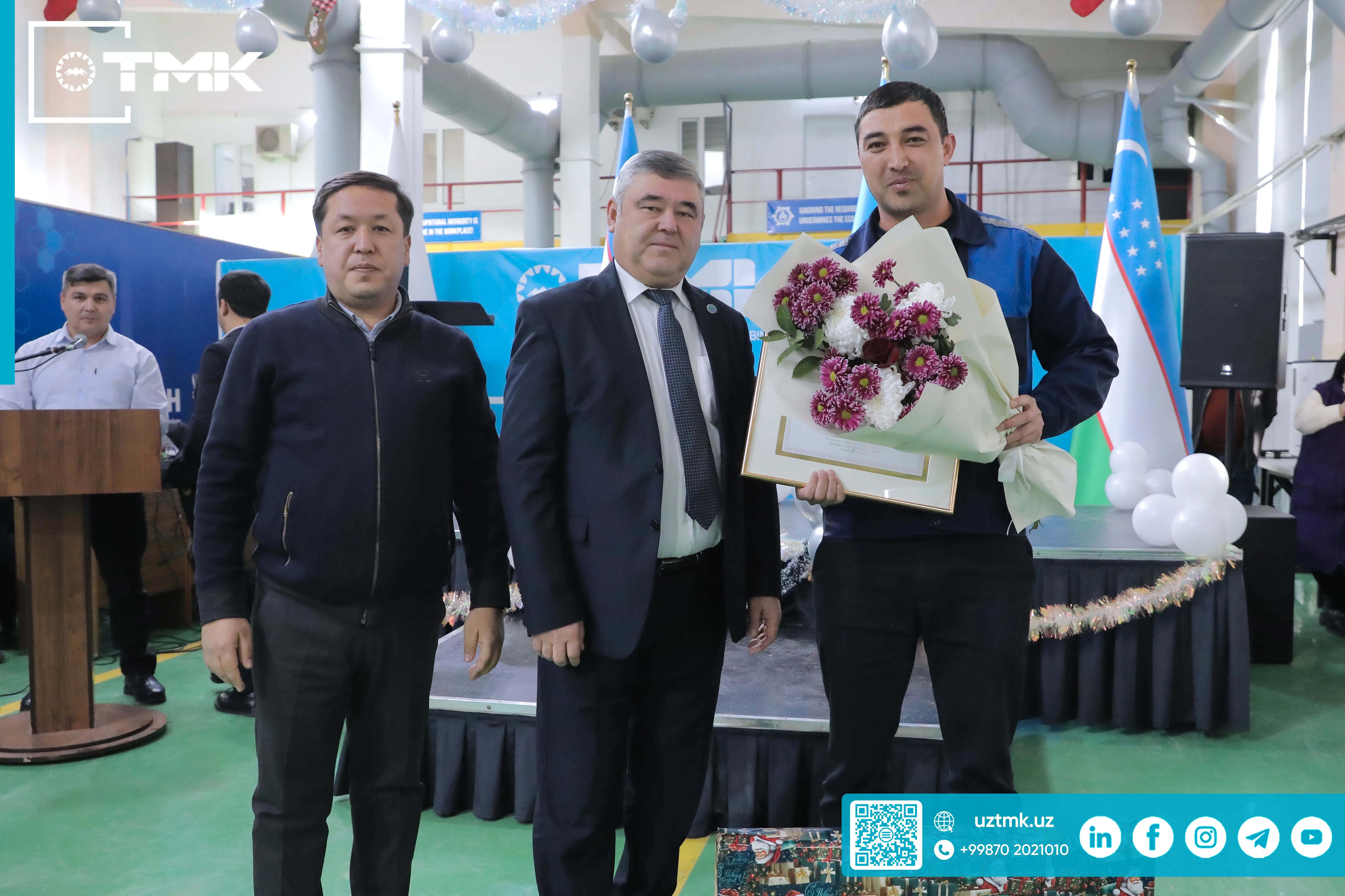 New Year celebrations at TMK: Recipients of the "Veteran of Labor ...